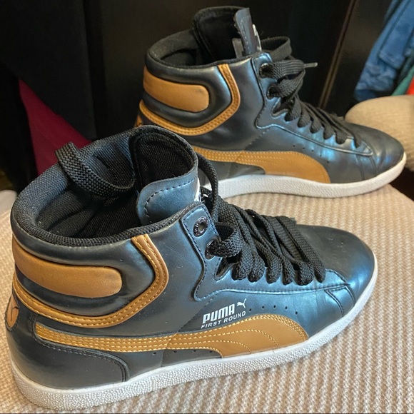 Puma | Shoes | Puma First Round Flipper Ii High Top Sneaker Black ...